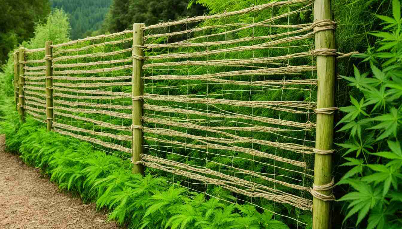 Eco Friendly Natural Hemp and Woven Hurdle Fencing Options
