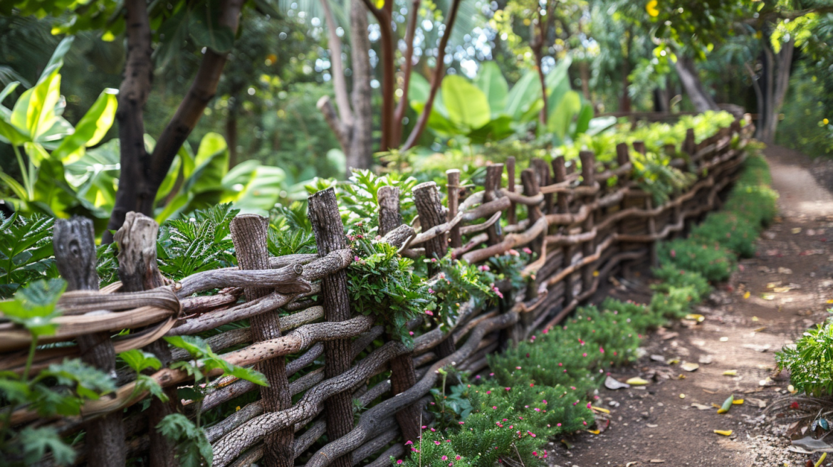 Eco Friendly Natural Hemp and Woven Hurdle Fencing Options