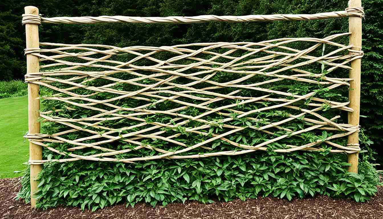 Eco Friendly Natural Hemp and Woven Hurdle Fencing Options
